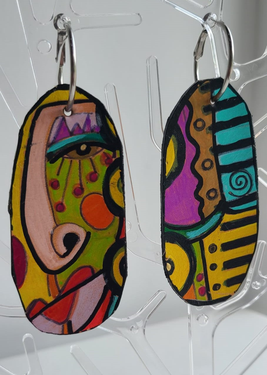Mitchell, Tonia (Handmade Leather Earrings #45) – Black Art In America™ Gallery & Gardens