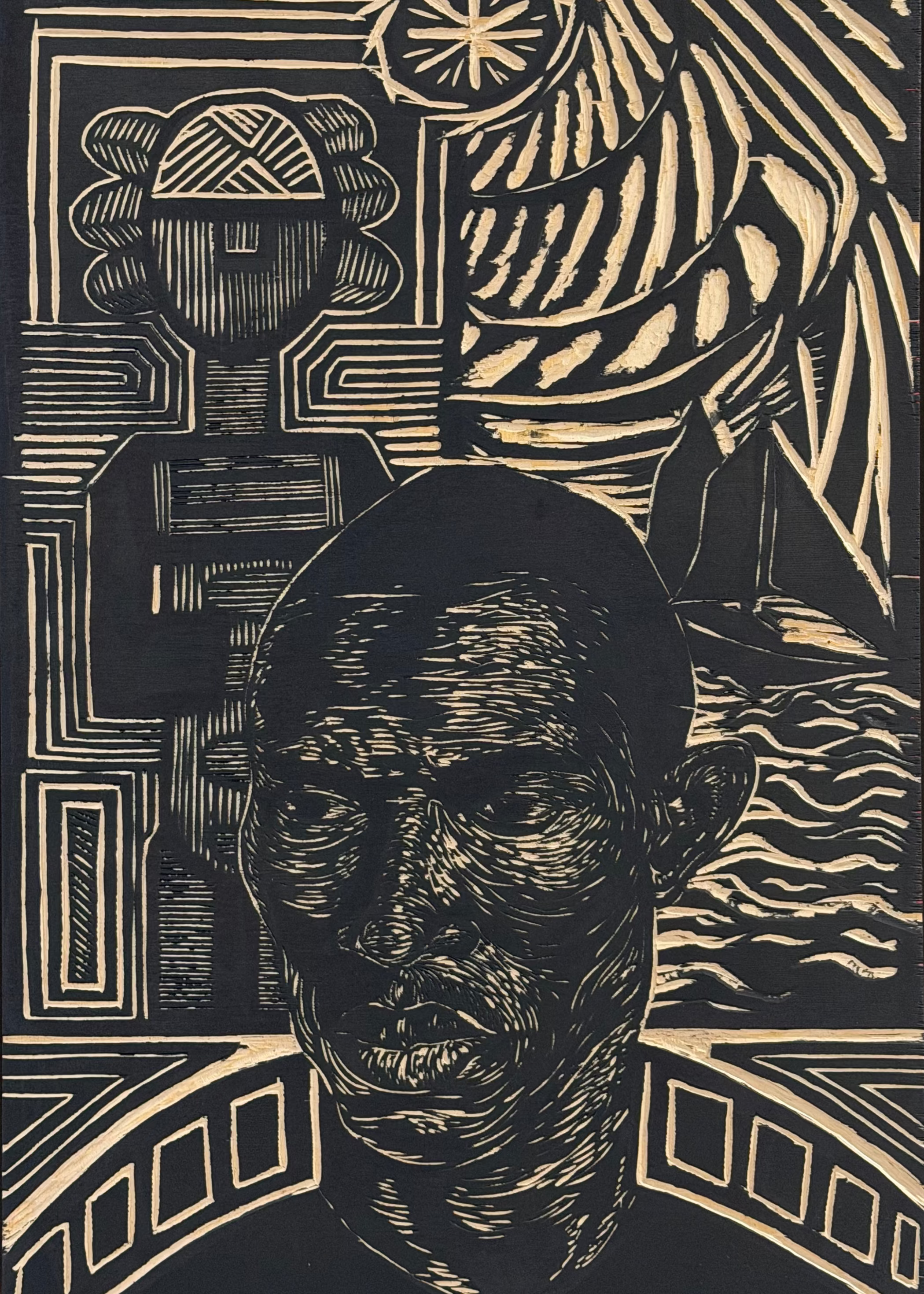 Barber, Jamaal, (History Pt. 1 - Woodblock) – Black Art In America ...