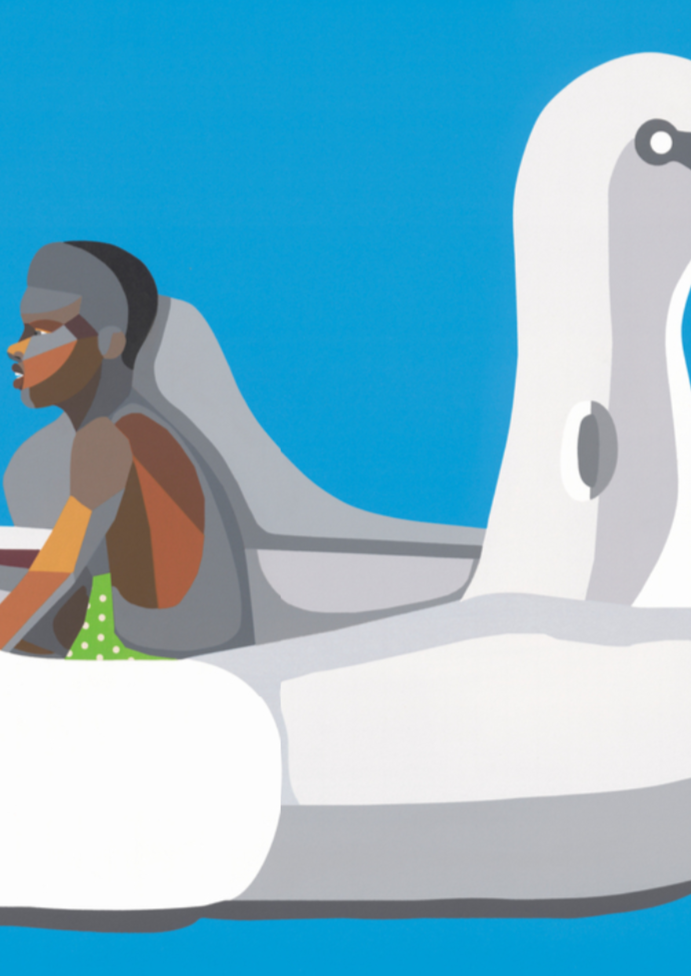 Adams, Derrick, (Boy On Swan Float) – Black Art In America™ Gallery ...