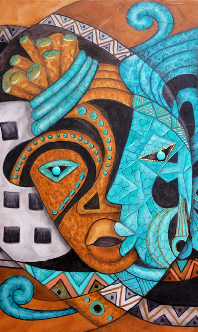 Muhammad, Marcella Hayes (Maruvian Turquoise, Copper and Silver Masks ...